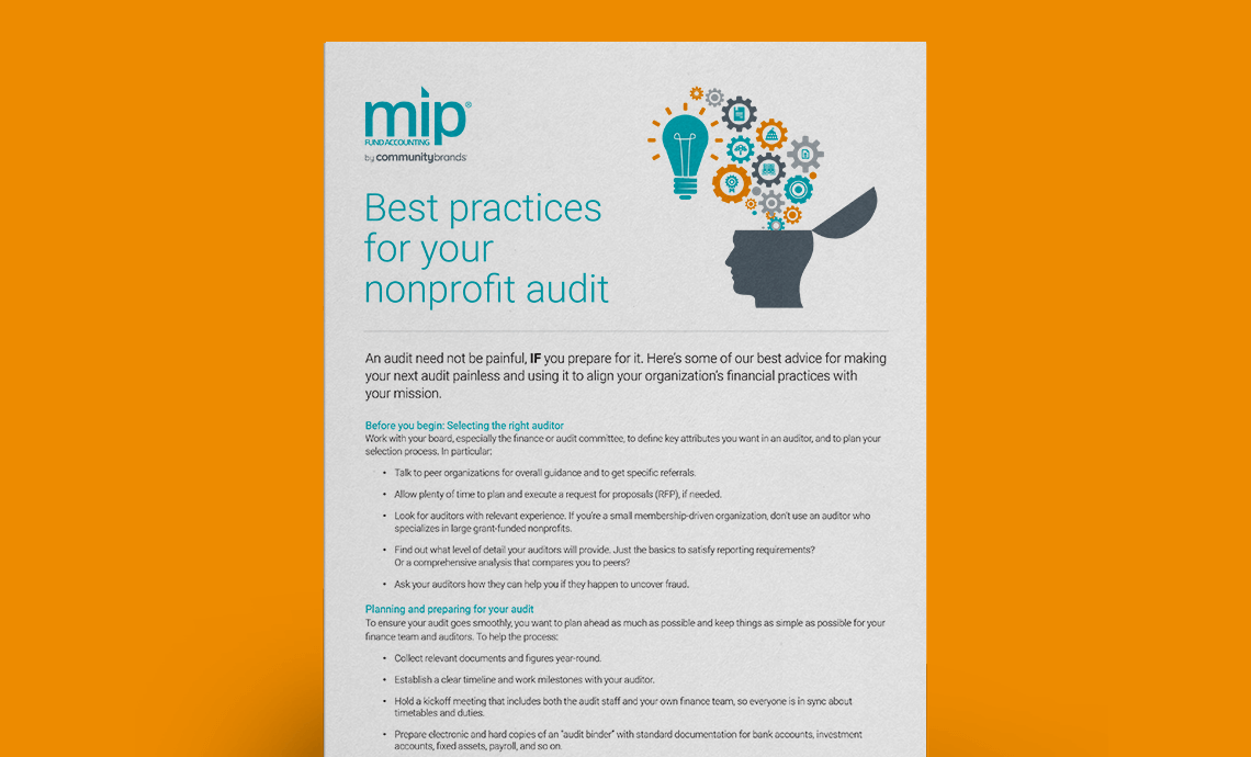 Nonprofit Audit Best Practices | MIP Fund Accounting Software